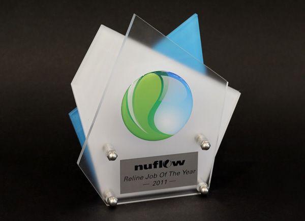 Custom Designed and Made NuFlow Trophy - Potato Press