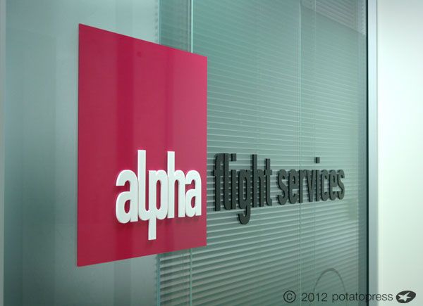 Alpha Flight Services - Graphic Fitout - Potato Press
