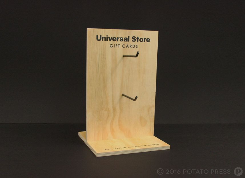 Universal Store Gift Card Stand - Potato Press